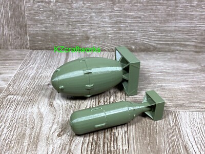 1/48 Fat Man & Little Boy Atom Bomb Models 3D Printed - WW2 US Military ...