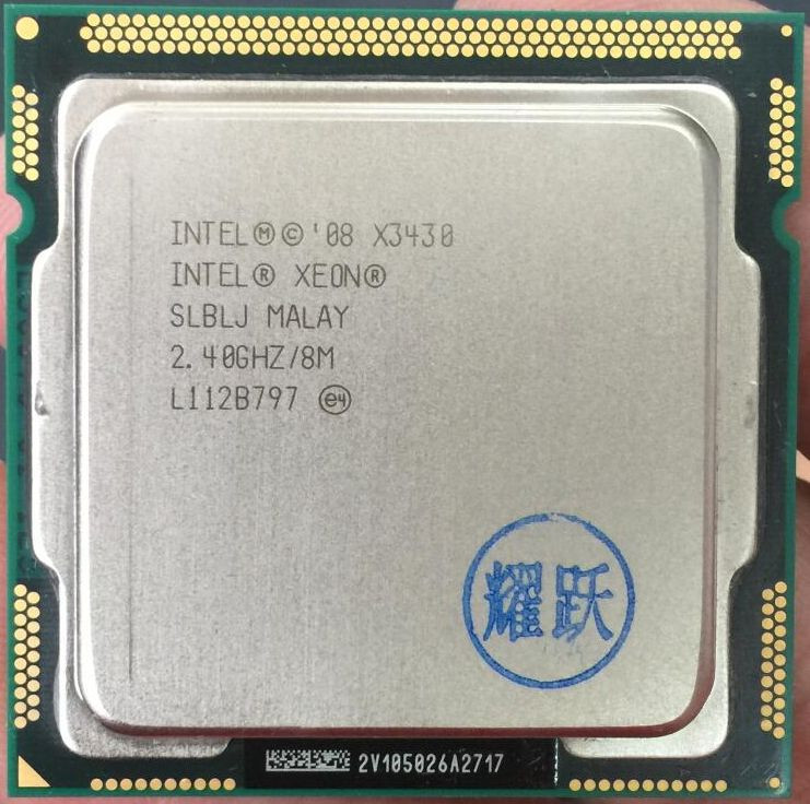 X3430 Socket Intel Xeon Quad Core X3430 2.40GHz SLBLJ LGA1156 8MB