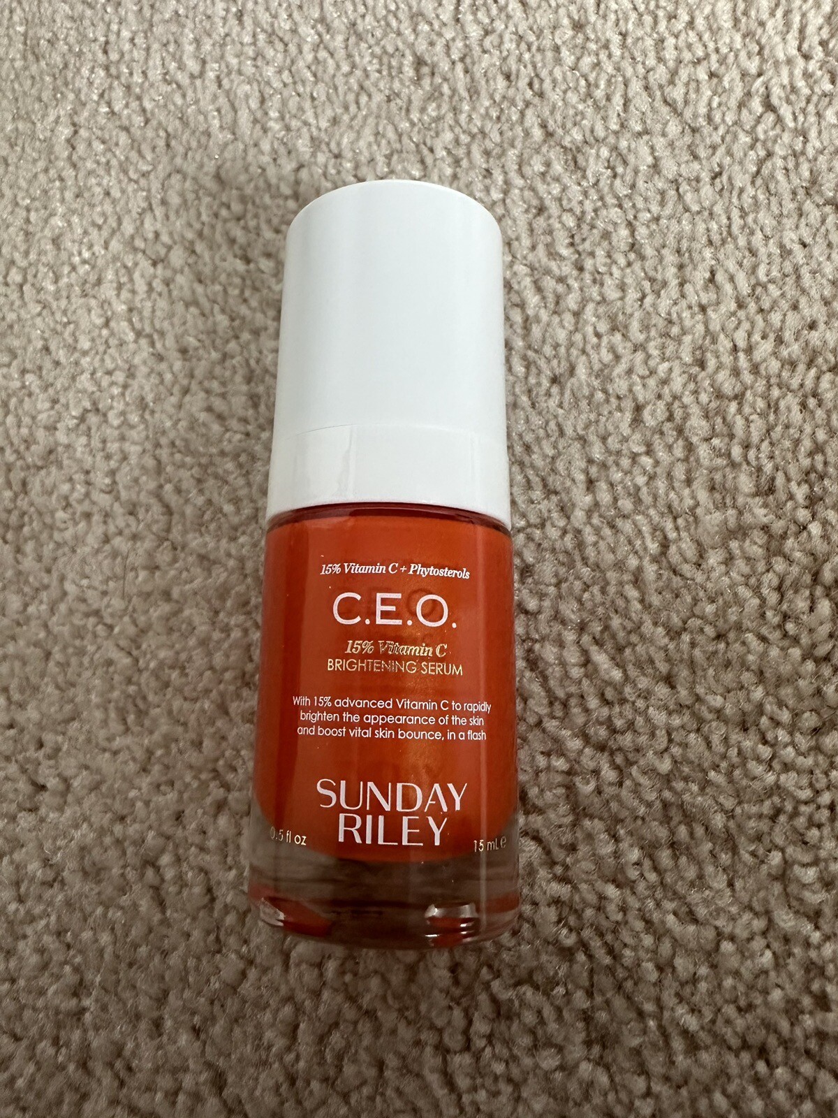 SUNDAY RILEY C.E.O. Rapid Flash Brightening Serum 15% Vitamin C 0.5oz ...