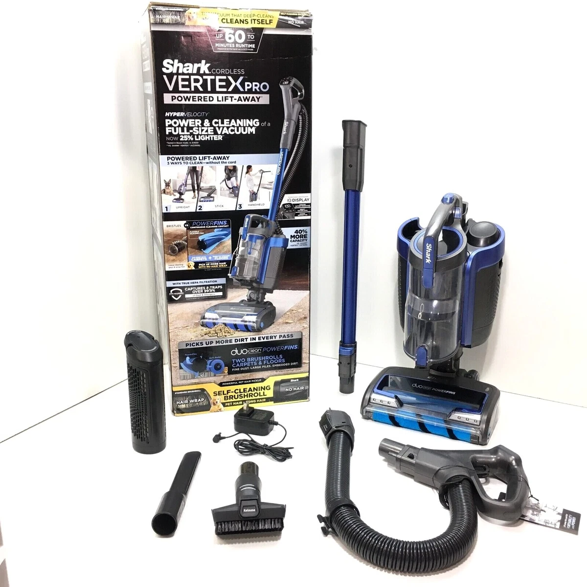 Shark Vertex Pro Powered Lift-Away Review Cordless Vacuum, 60% OFF