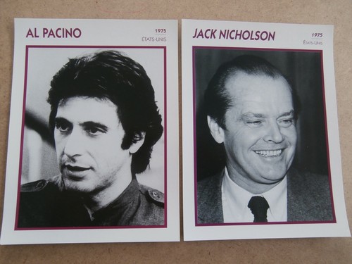 AL PACINO + JACK NICHOLSON - 2 FRENCH TRADING "ROOKIE" CARDS | eBay