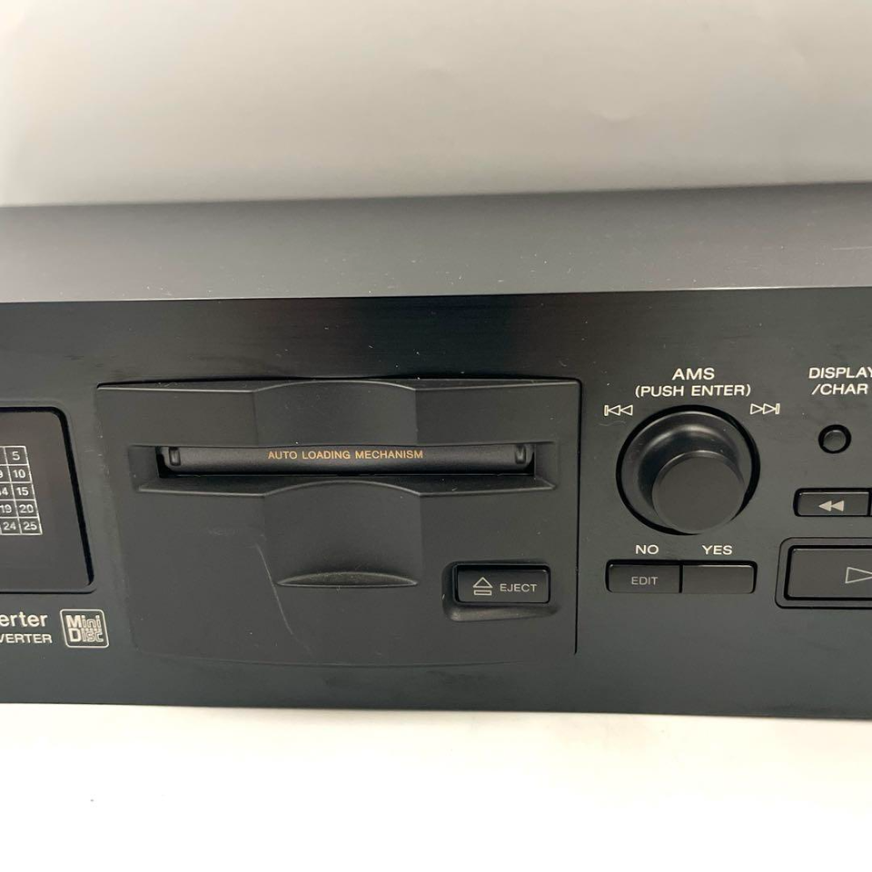 Sony MDS-E55 Pro MiniDisc Recorder Rackmount XLR Digital I/O AC100V ...