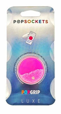 PopSockets Luxe Tidepool Pink Bubbles Liquid Glitter PopSocket Pop ...