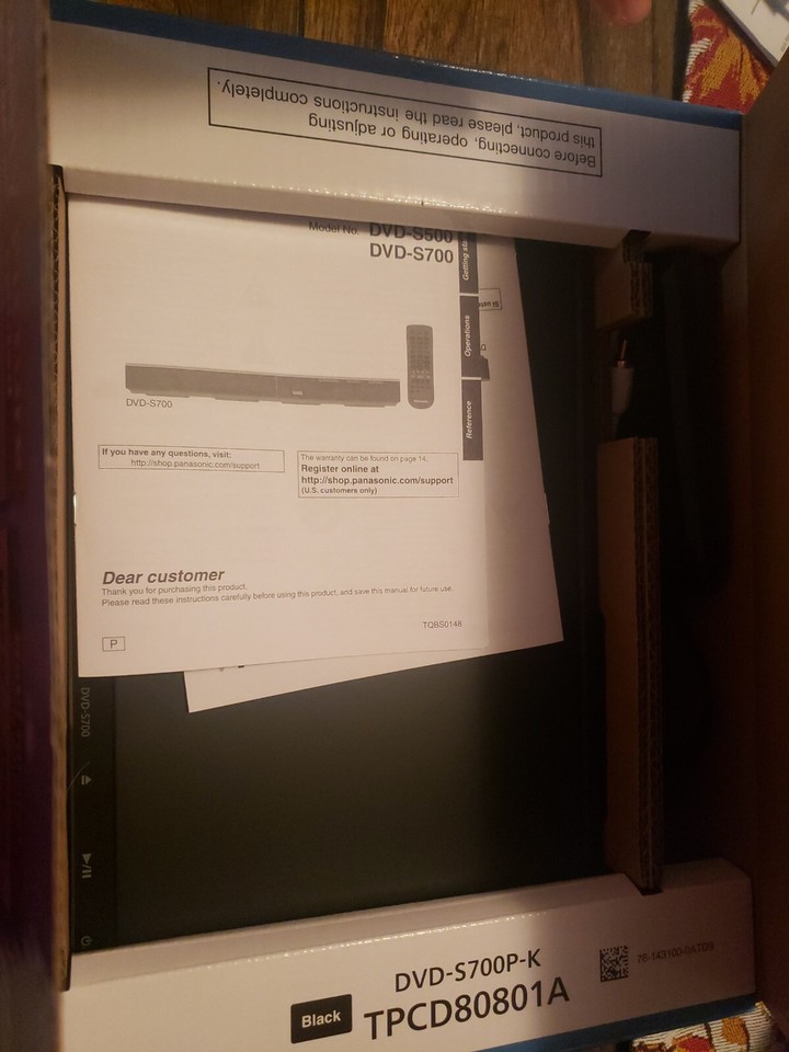 Panasonic DVD-S700 1080p Up Convert DVD Player Black 885170140134| eBay