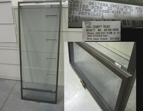 EFCO Window Screen Aluminum 60" Institutional 56 x 22 x 1-3/8 High ...