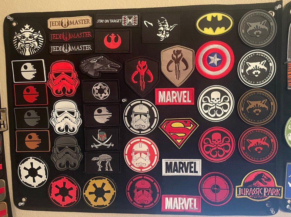 Large Tactical Morale Patch Panel Display Foldable Storage Military | eBay