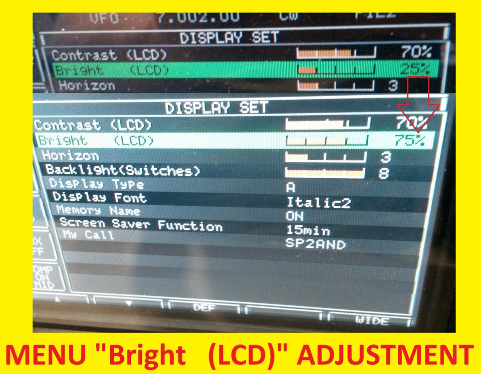 MOD756LED LED BACKLIGHT KIT for ICOM IC-756 PRO II, III bitStork SP2AND ...