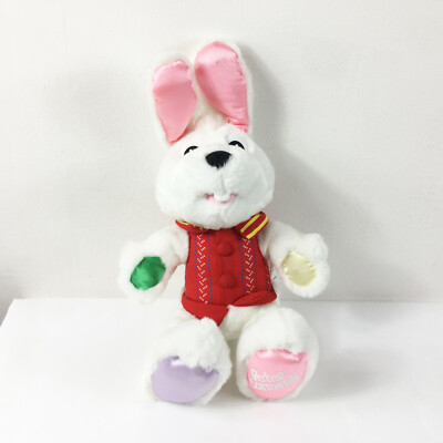 A130 Peter Cottontail Talking Easter Bunny Plush 13" Stuffed Toy Lovey ...