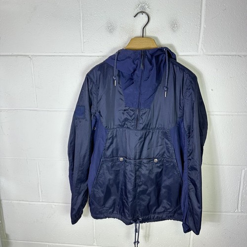 Pretty Green Jacket Mens Small Blue Navy Nylon Mod Smock Gallagher ...