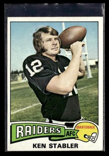 1975 Topps #380 Ken Stabler Card Oakland Raiders | eBay
