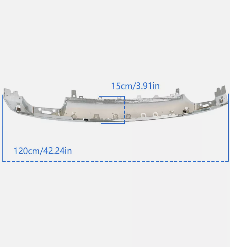 Front Bumper Lower Molding Trim Valance Chrome Fit Ford F-150 F150 2021 ...