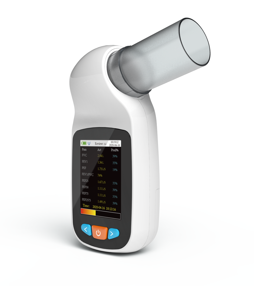 Handheld Spirometer Pulmonary Function Lung Volume Device Bluetooth ...