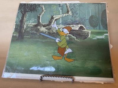 Disney Donald Duck Original Production Cel 1965 Steel & America Art ...