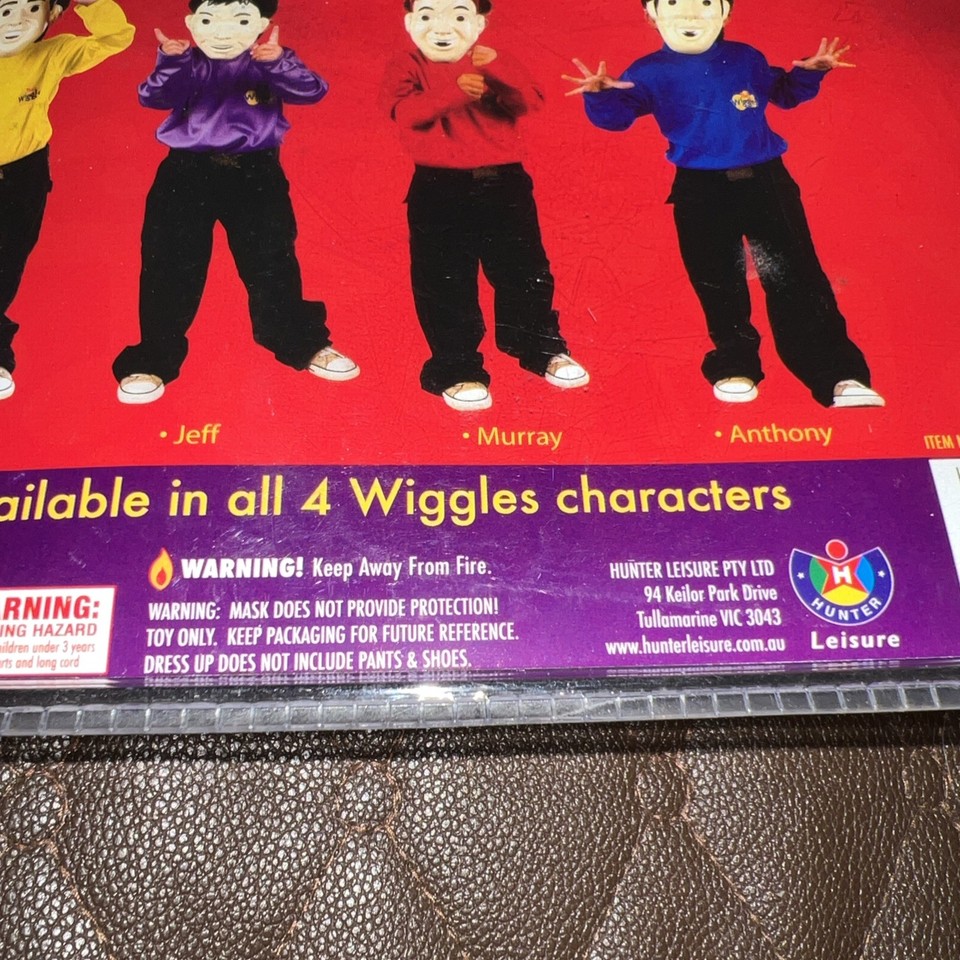 Rare Vintage The Wiggles Dress Up Kit – Yellow Wiggle Greg – Sealed ...