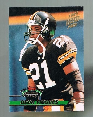 DEON FIGURES #512 RC Steelers Colorado 1993 topps Stadium club High ...