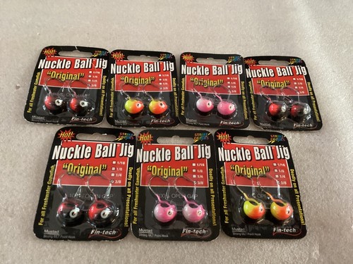 7 PACKAGES OF NUCKLE BALL JIG FIN TECH | eBay