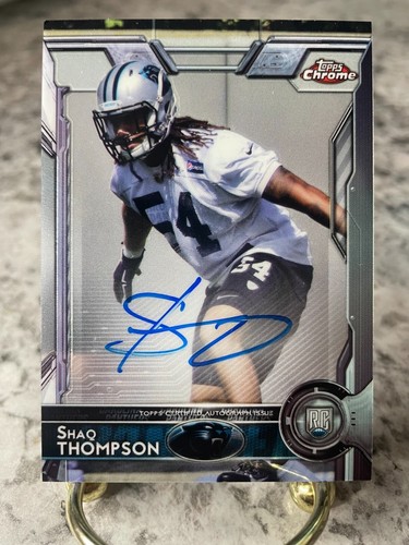 2015 Topps Chrome SHAQ THOMPSON Autograph Carolina Panthers Auto Rookie ...