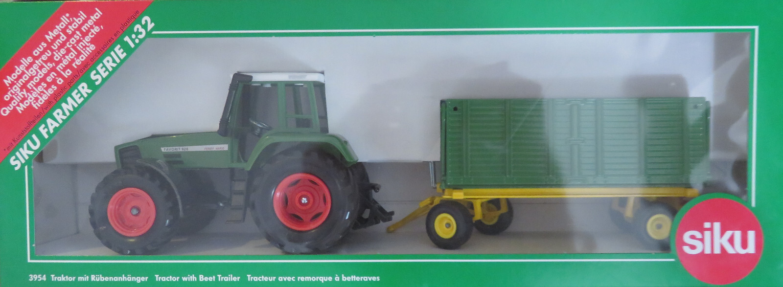 SIKU Fendt Favorit 926 mit Rübenanhänger Art. -Nr. 3954 NEU in OVP - 1: ...