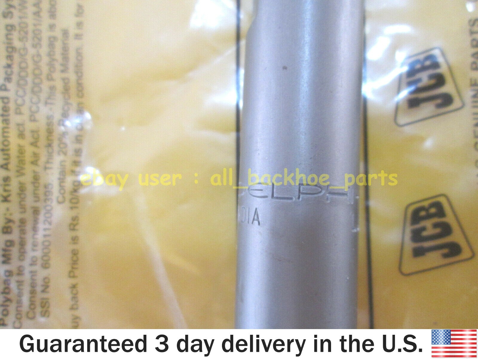 JCB BACKHOE- GENUINE JCB FUEL INJECTOR MT3 TC 63/6 (PART # 320/06837 ...