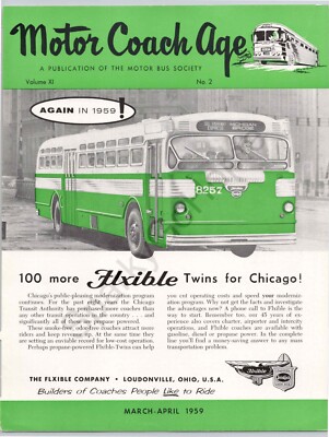 Flxible Coach Bus Chicago 1959 Fantastic Green Publication Print Ad ...