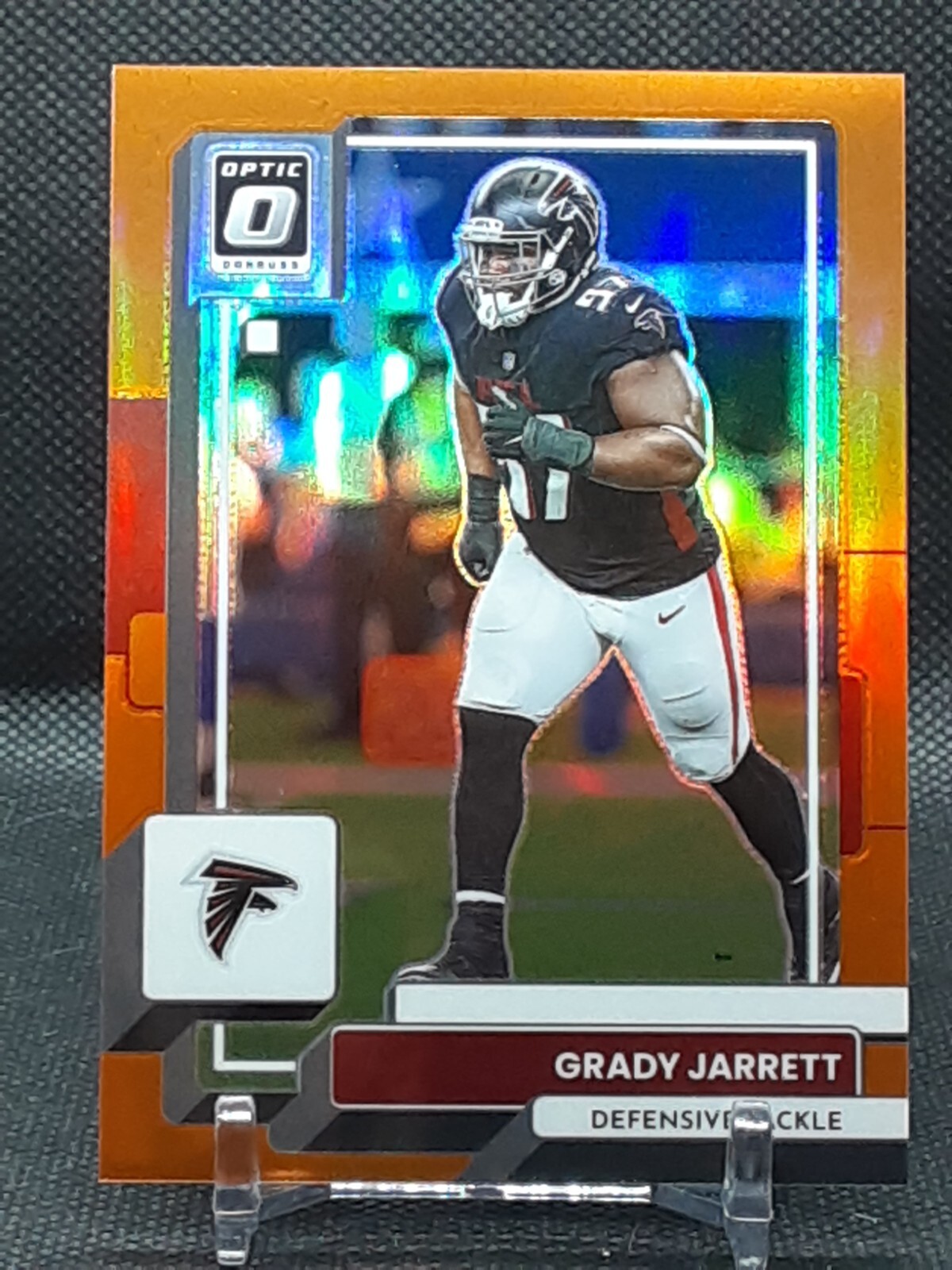 GRADY JARRETT 2022 DONRUSS OPTIC ORANGE PRIZM #79/199 FALCONS CLEMSON ...