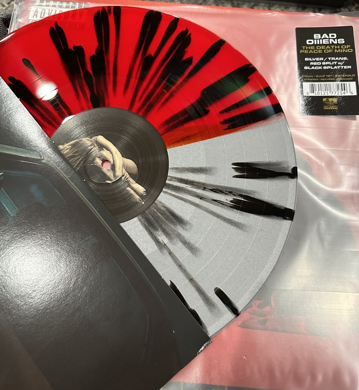 Bad Omens - Death of Peace of Mind Vinyl 2LP Black/Red Split Splatter ...