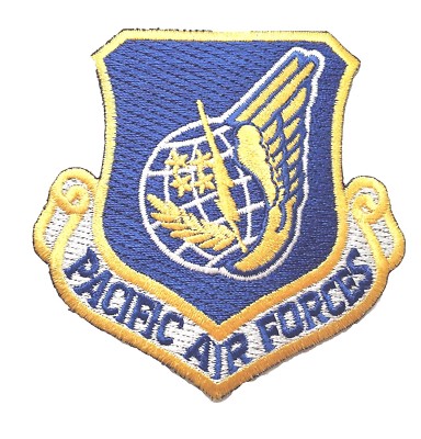 AIR FORCE PACIFIC AIR FORCES PACAF AUTHENTIC EMBROIDERED PATCH | eBay