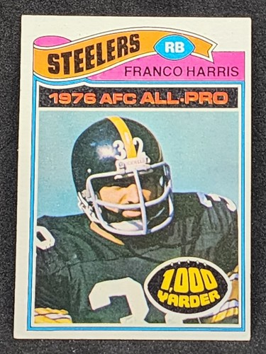 1977 Topps #300 FRANCO HARRIS 1000 Yarder 1976 All Pro Pittsburgh ...