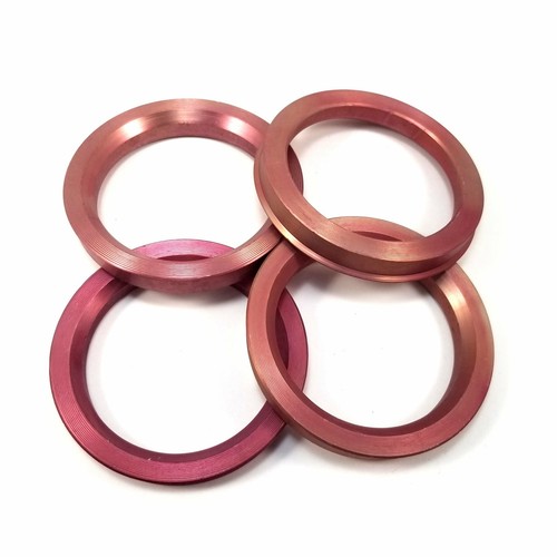 Set (4) Metal (Aluminum) Centric Rings 56.15mm Hub to 66.06mm Wheel/Rim ...