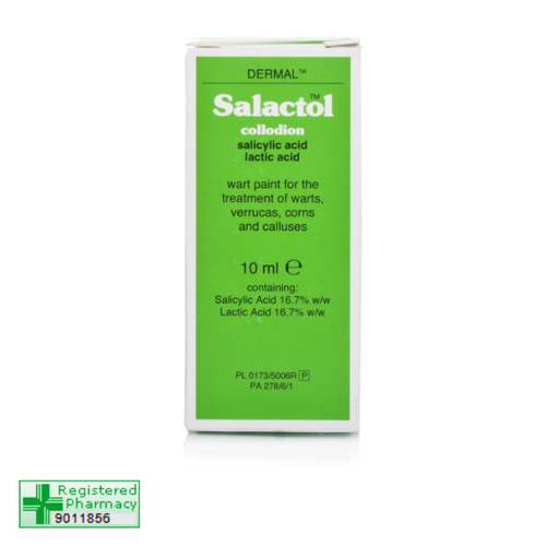 Salactol Wart Paint - 10ml - Treatment for Warts Verrucas Corns ...