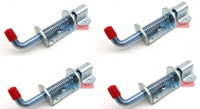 4 X Small Spring Loaded Tailgate Bolt Latch with Plates Tail Gate ...