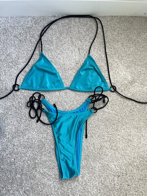 DOS Swim Suit Set | Separates | Triangle Blue | Women's | eBay