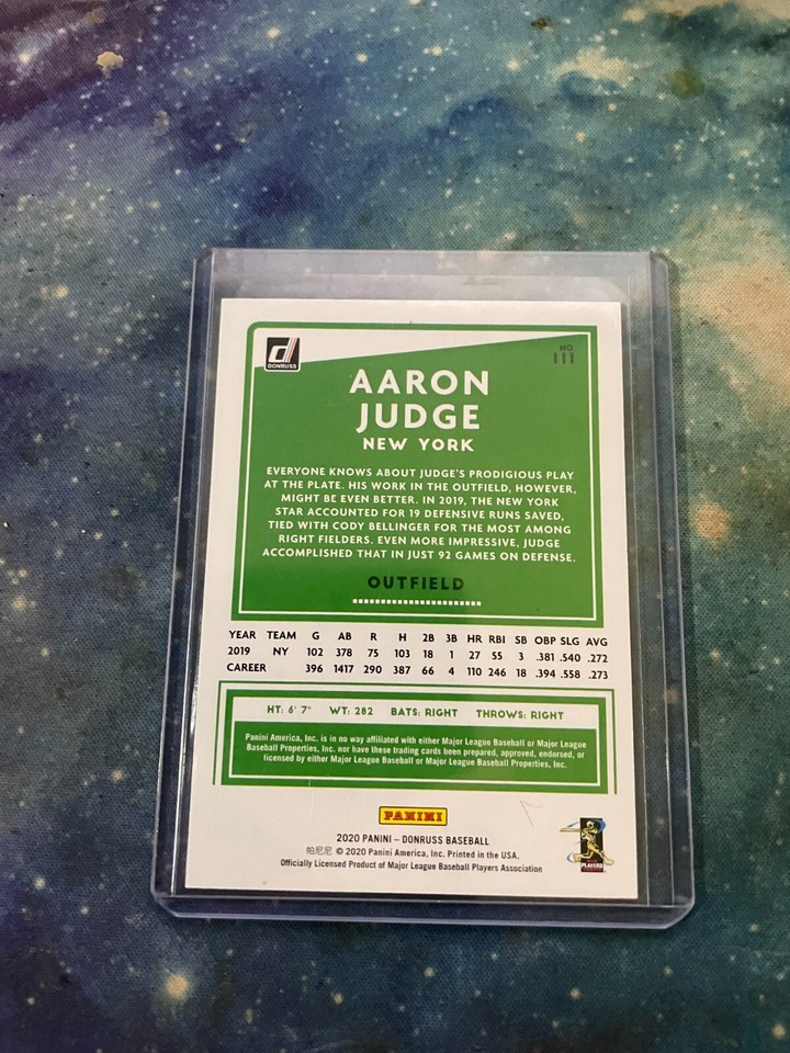2020 Donruss #111 Aaron Judge One Hundred Emoji #/100 | eBay