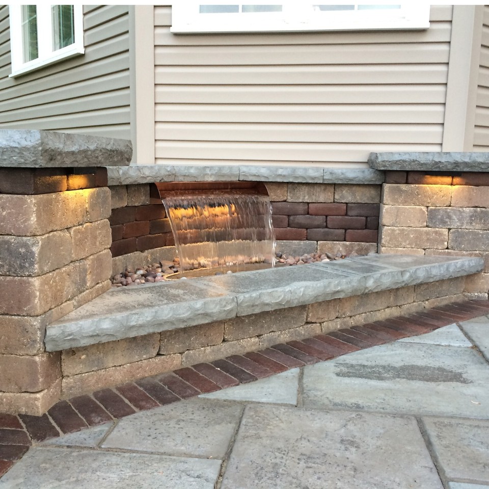 24" Copper Finish Scupper Waterfall Spillway 2400 GPH - Fresh Water ...