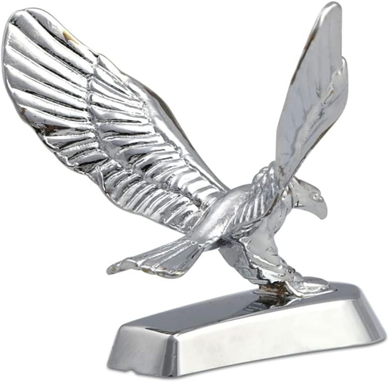 Flying Eagle Hood Ornament Emblem 3D Sticker Birds Logo for Car ...