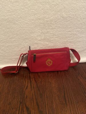 Vtg 90s Ralph Lauren co Small Red Purse Bag W Strap | eBay