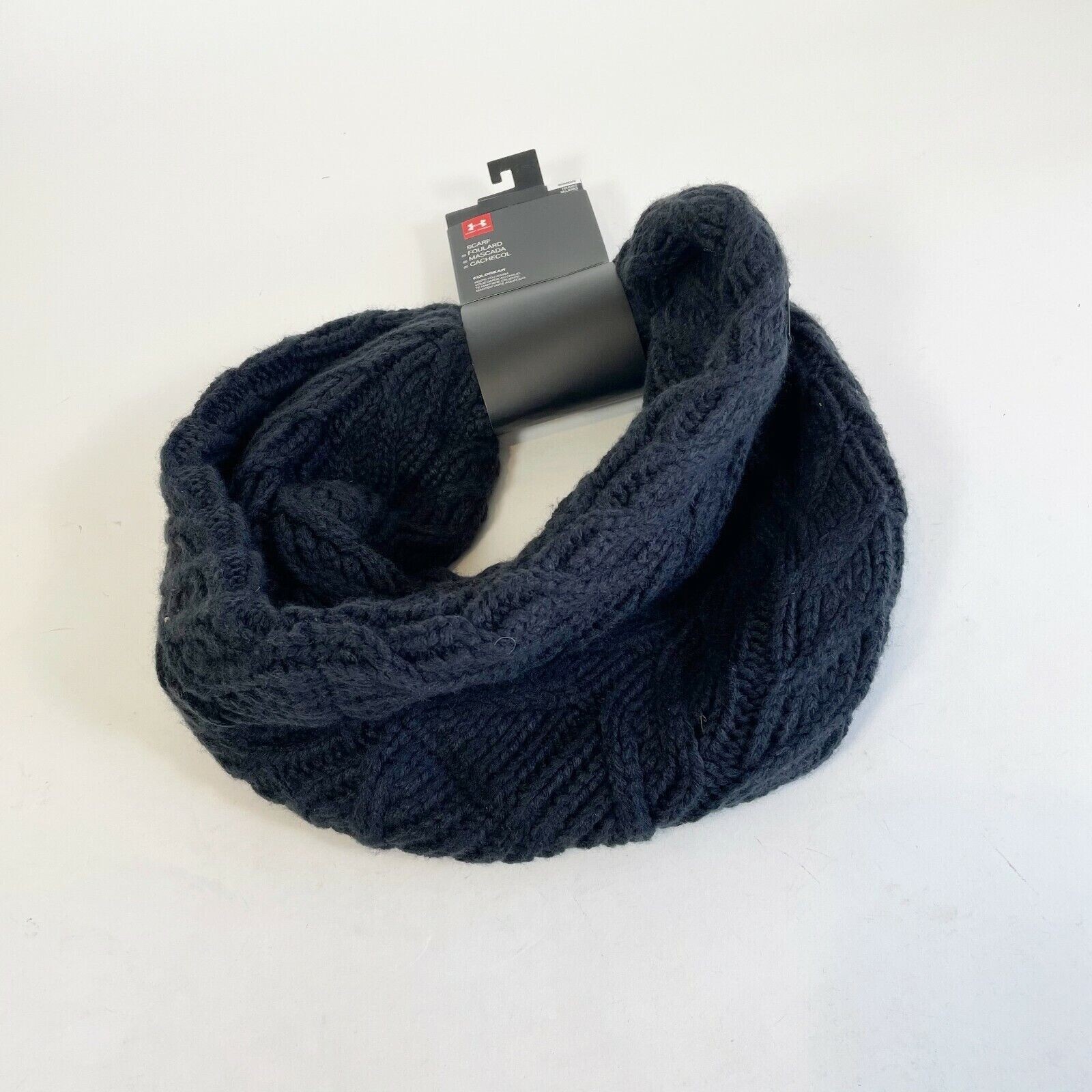 Under Armour Around Town Infinity Scarf Womens One Size Black Neck ...