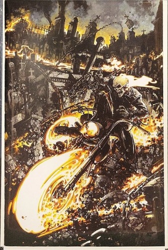 GHOST RIDER #1 Clayton Crain AUGMENTED REALITY "TRIAL BY FIRE" MEGACON ...