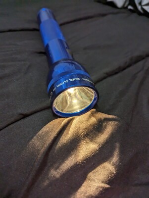Vintage Maglite Flashlight 2D Cell BLUE Mag Light 10" Mag-Lite Made In ...