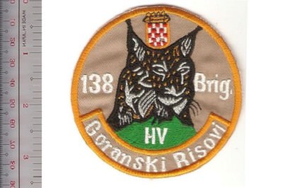 Croatia Republika Hrvatska 138th Brigade, 138 Brigada dp Goranski No ...