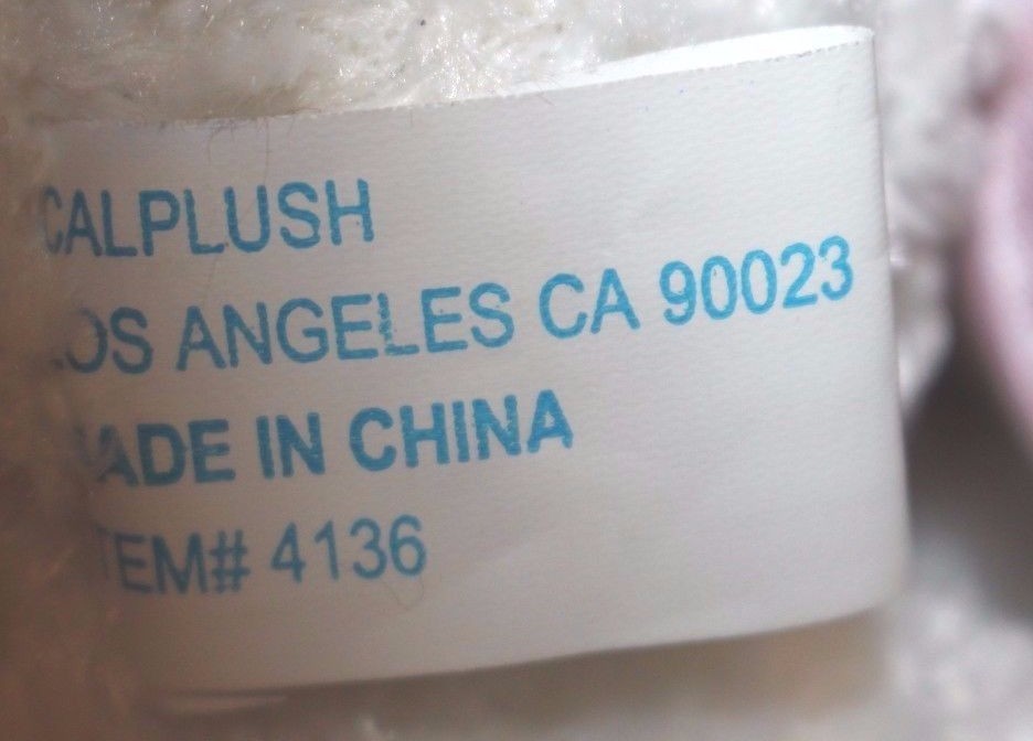 Calplush March of Dimes Pink Bear Valentine Plush Jewelry Box Heart Hat ...