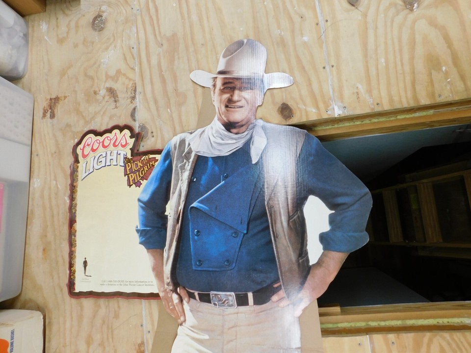 1996 John Wayne Coors Beer Life size cardboard cutout Standee | eBay