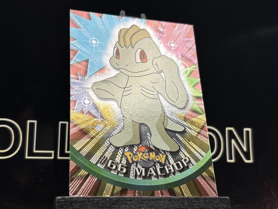 Machop #66 1995 Pokemon Topps card HOLO/LP | eBay