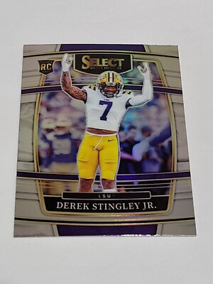 2022 PANINI SELECT DRAFT PICKS FOOTBALL SILVER PRIZM RC DEREK STINGLEY ...