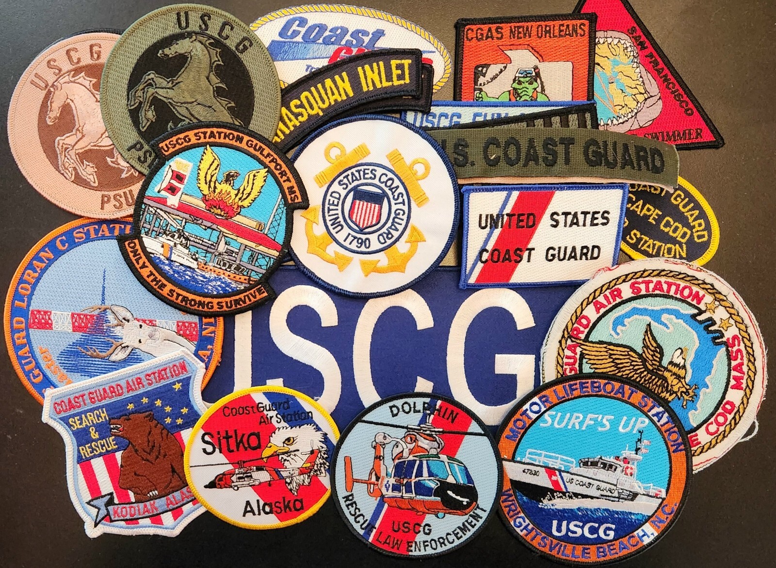 USCG Coast Guard Patch Air CGAS SAR Swimmer PSU USCGC MSST U Pick ...