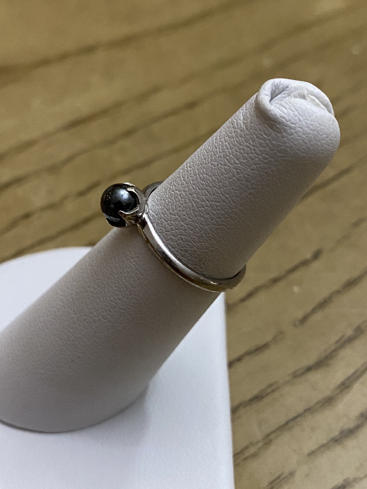 Vintage Sterling Silver Clark & Coombs Signed Hematite Ball Ring Sz 5 ...