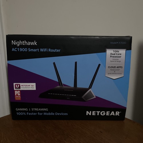 NETGEAR Nighthawk R7000 Smart WiFi Wireless Router AC1900 - NIB ...