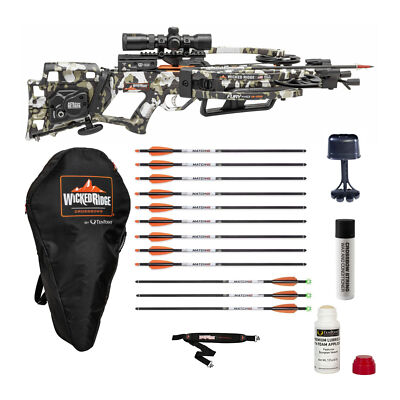 Wicked Ridge Fury 410 De-Cock Ready-to-Hunt Bundle with Case Arrows and ...