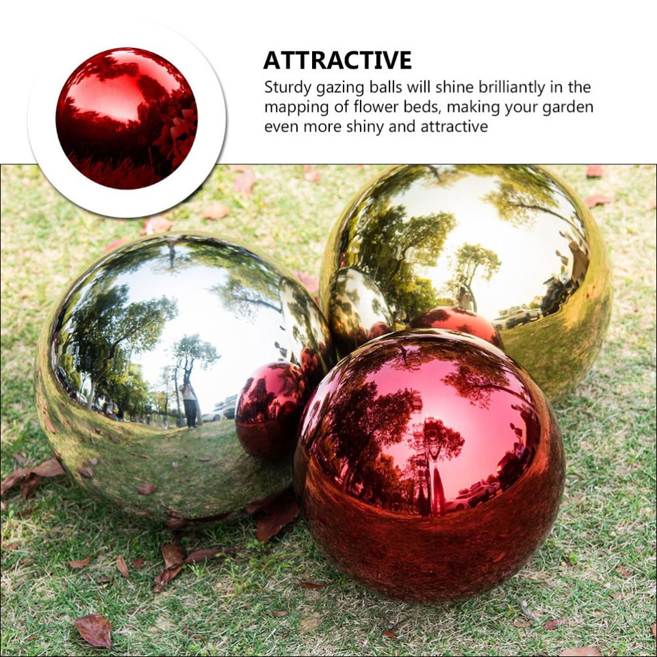 Stainless Steel Garden Reflective Ball Gazing Balls Clearance Sphere | eBay