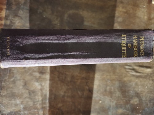 First Edition Putnam's Handbook of Etiquette 1913 Cloth Cover RARE | eBay